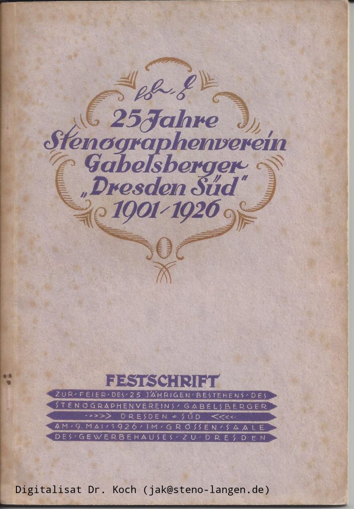Festschriften – Museum und Archiv für Stenografie
